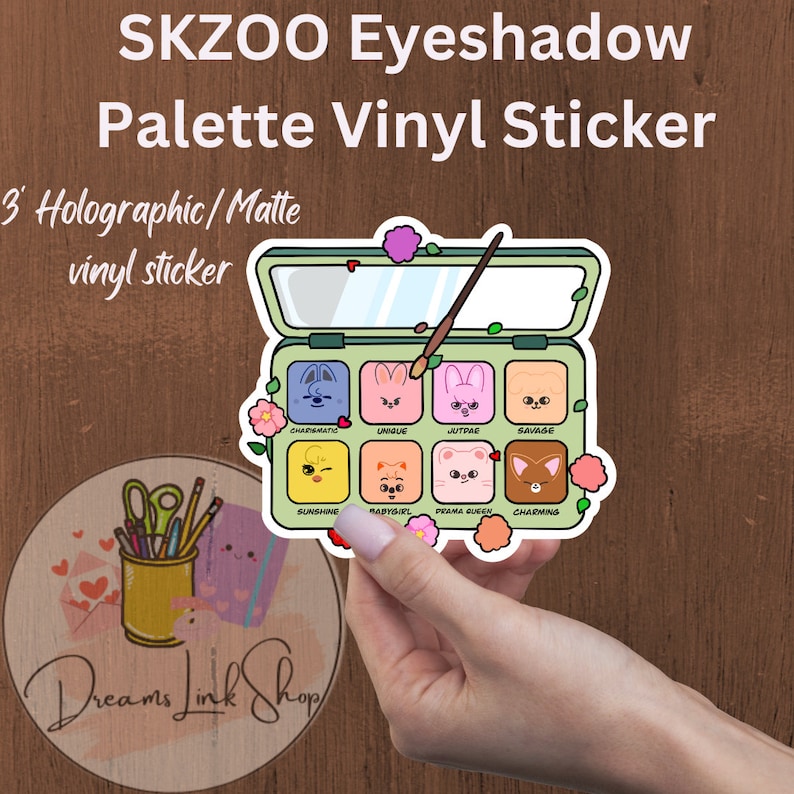 SKZOO Eyeshadow Palette Vinyl Sticker - Etsy