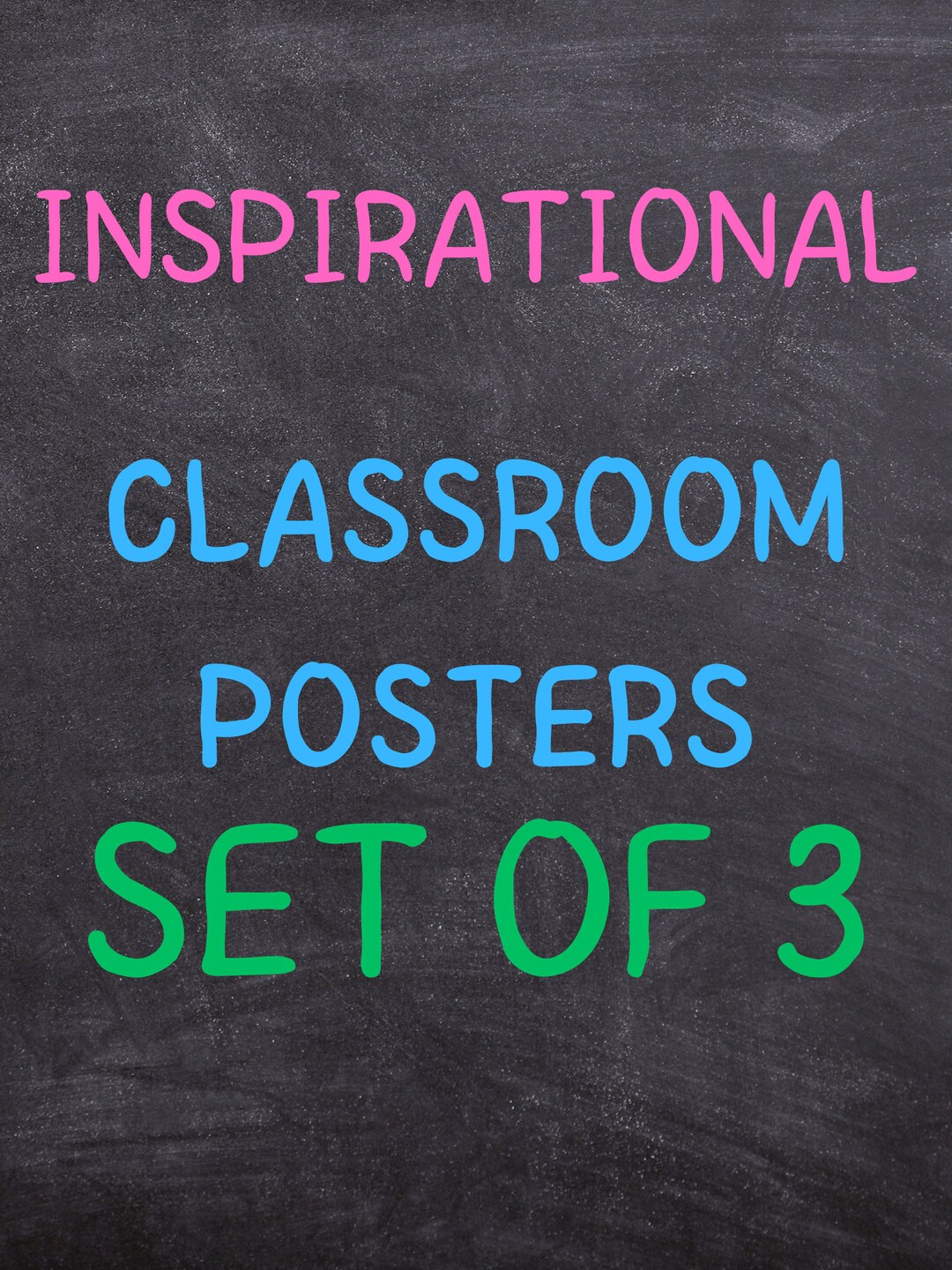 Inspirational Classroom Poster Bundle set of 3 - Etsy