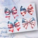 American Bow Clipart Bundle, 4th of July PNG, Coquette Bow PNG Bundle ...