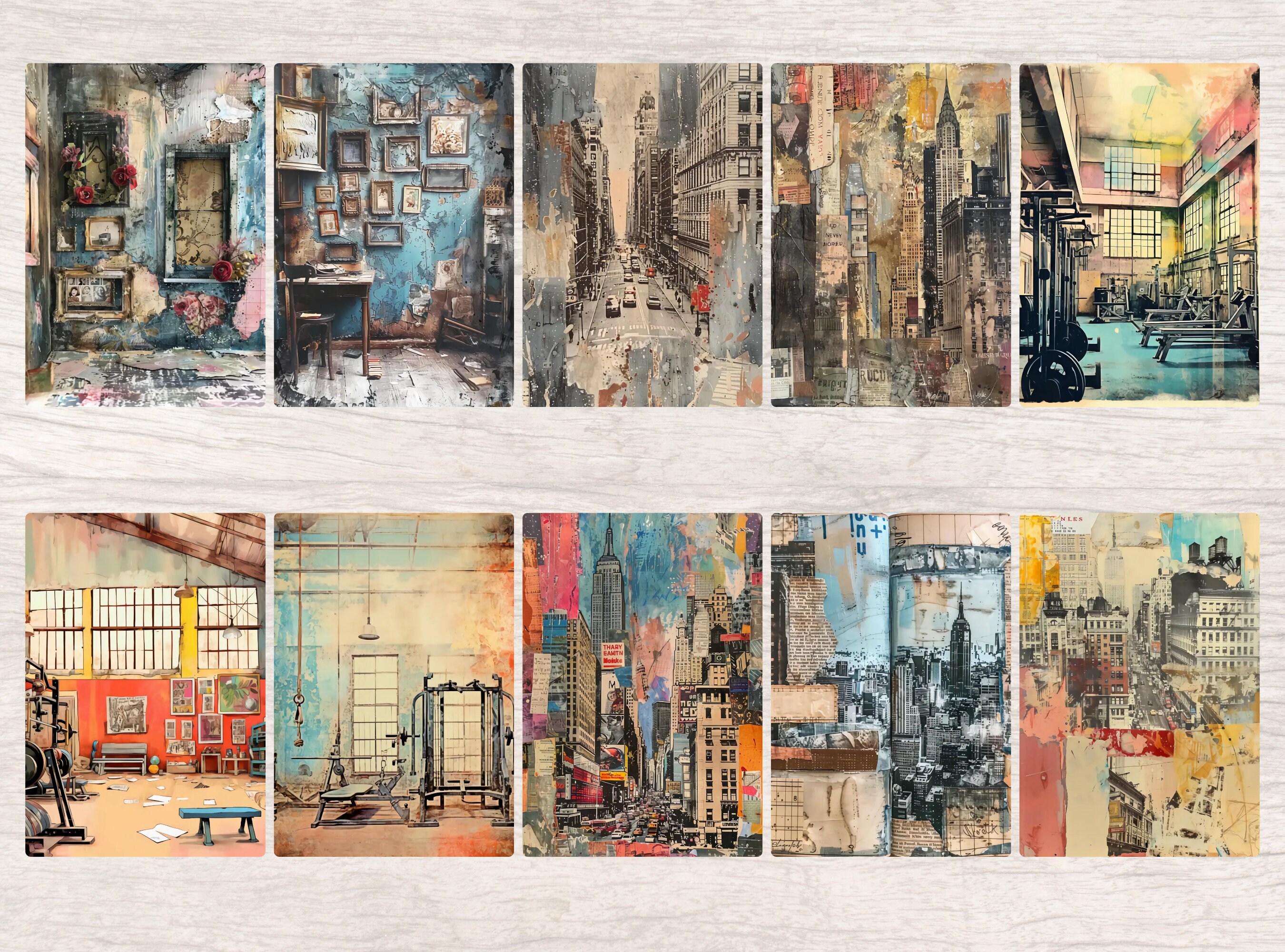 1980s Junk Journal Pages, Retro Junk Journal, Digital Paper, 80s Junk ...