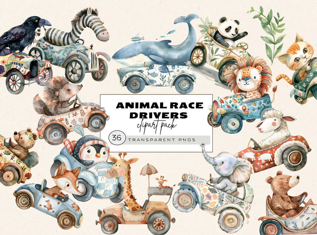 Baby Race Car Clipart, Race Car Driver Clipart, Racing Birthday, Retro ...