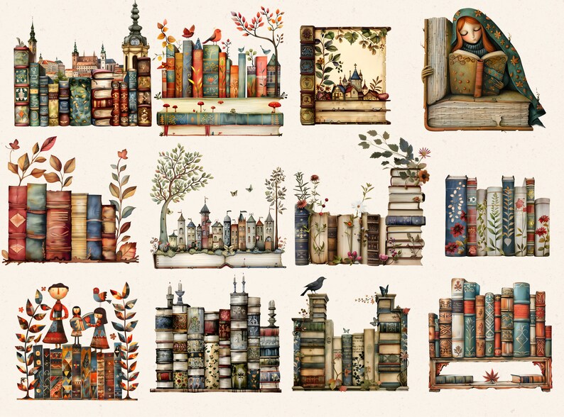 Book Border Clipart, Book Borders Png, Prague Book Border, Librarian ...
