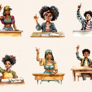 Clipart Bundle Teenager,teenage Girl Clipart,high School Teenagers at ...