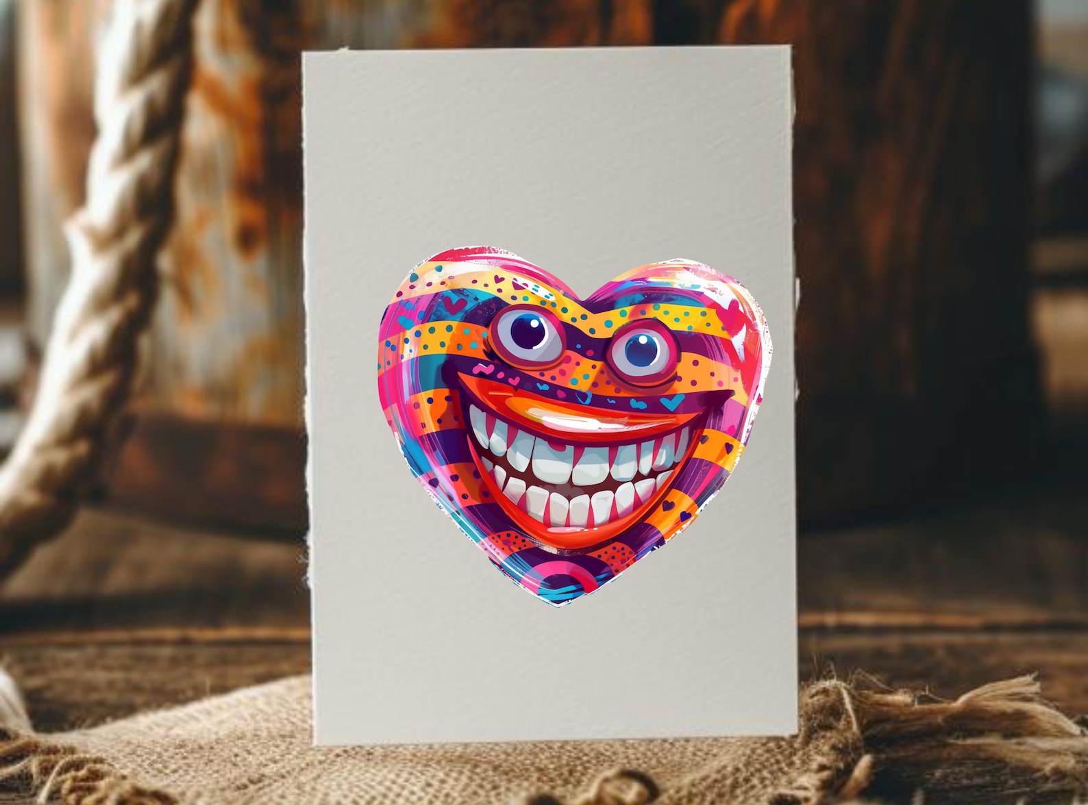 Quirky Hearts Clipart, Big Heart Png, Hearts With Faces, Feelings ...