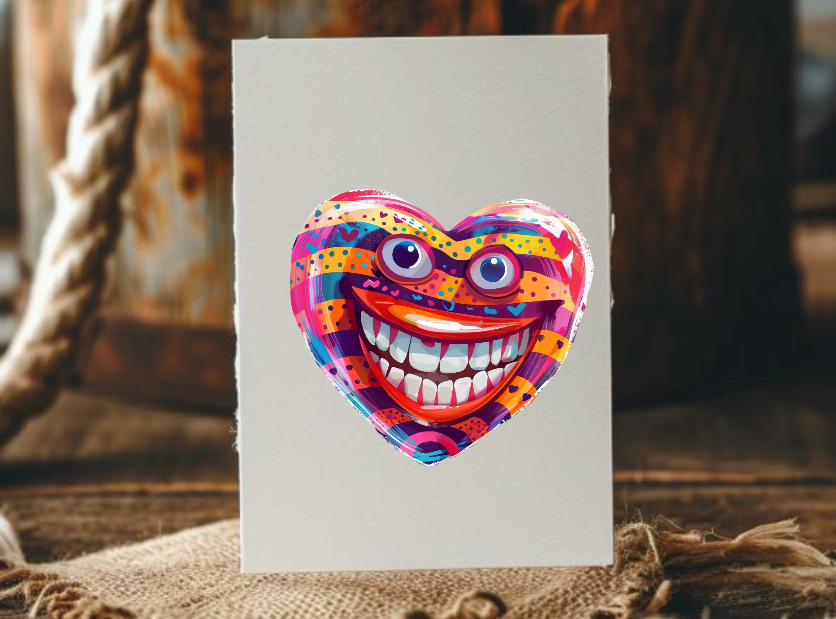 Quirky Hearts Clipart, Big Heart Png, Hearts With Faces, Feelings ...