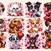 Valentines Puppies Clipart, Dog Breeds Clipart, Valentine Dog Breeds ...