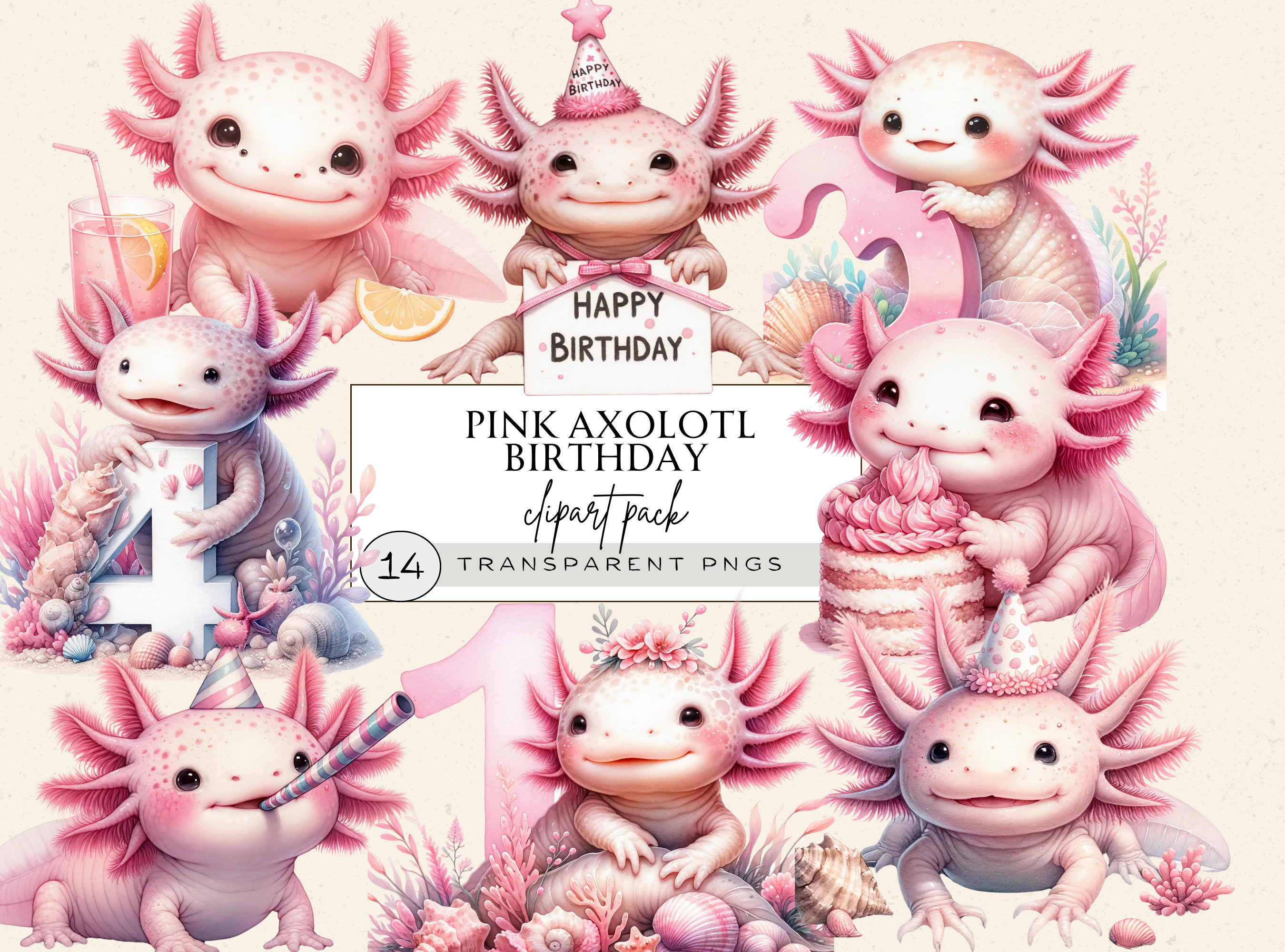 Axolotl Birthday Png, Axolotl Shirt Png, Cute Axolotl Png, Pink Axolotl ...