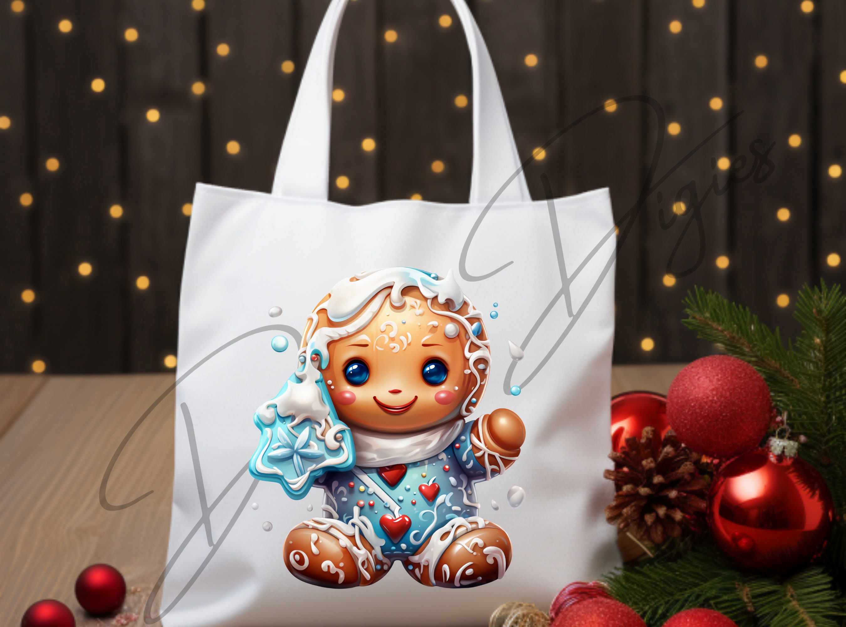 Printable Gingerbread Man Clipart, Limited Edition of Cool Icy Punk ...