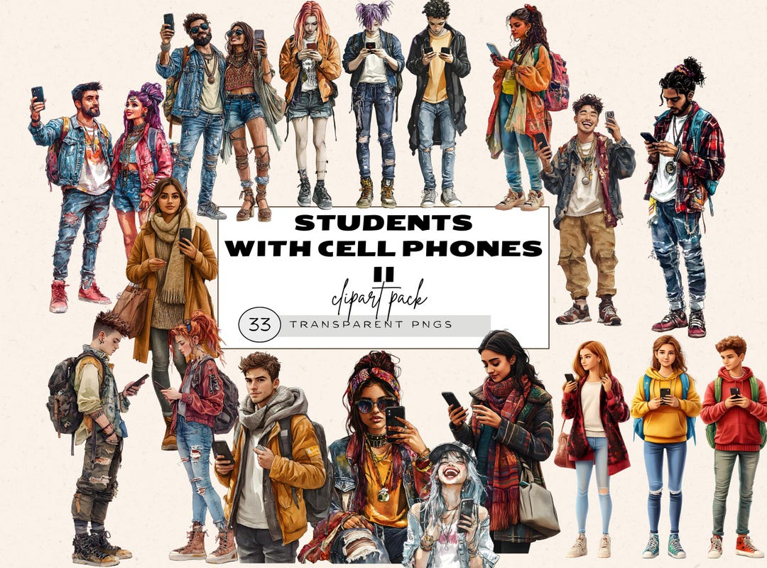 Teenage Boy Clipart, Clipart Bundle Teenager, Teenage Girl Clipart ...