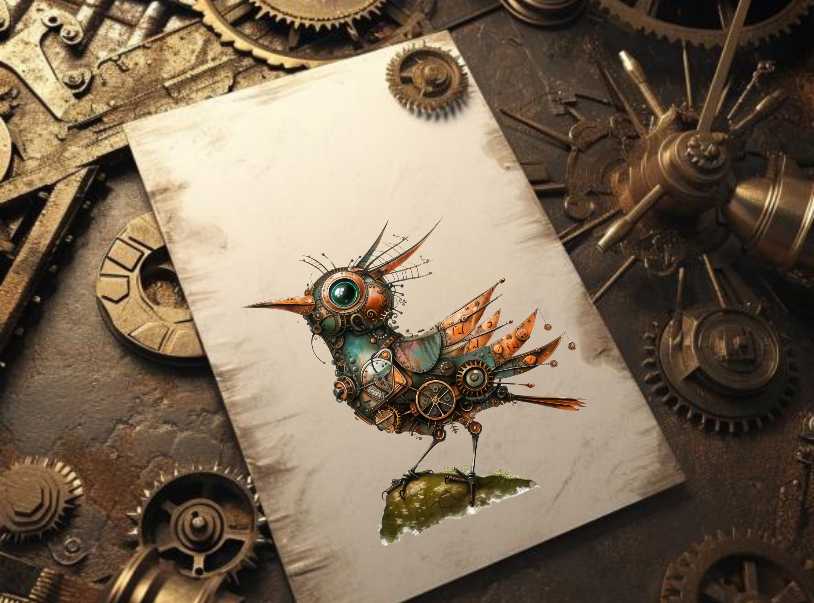 Steampunk Birds Clipart, Steampunk Fairy Clipart, Steampunk Butterfly ...