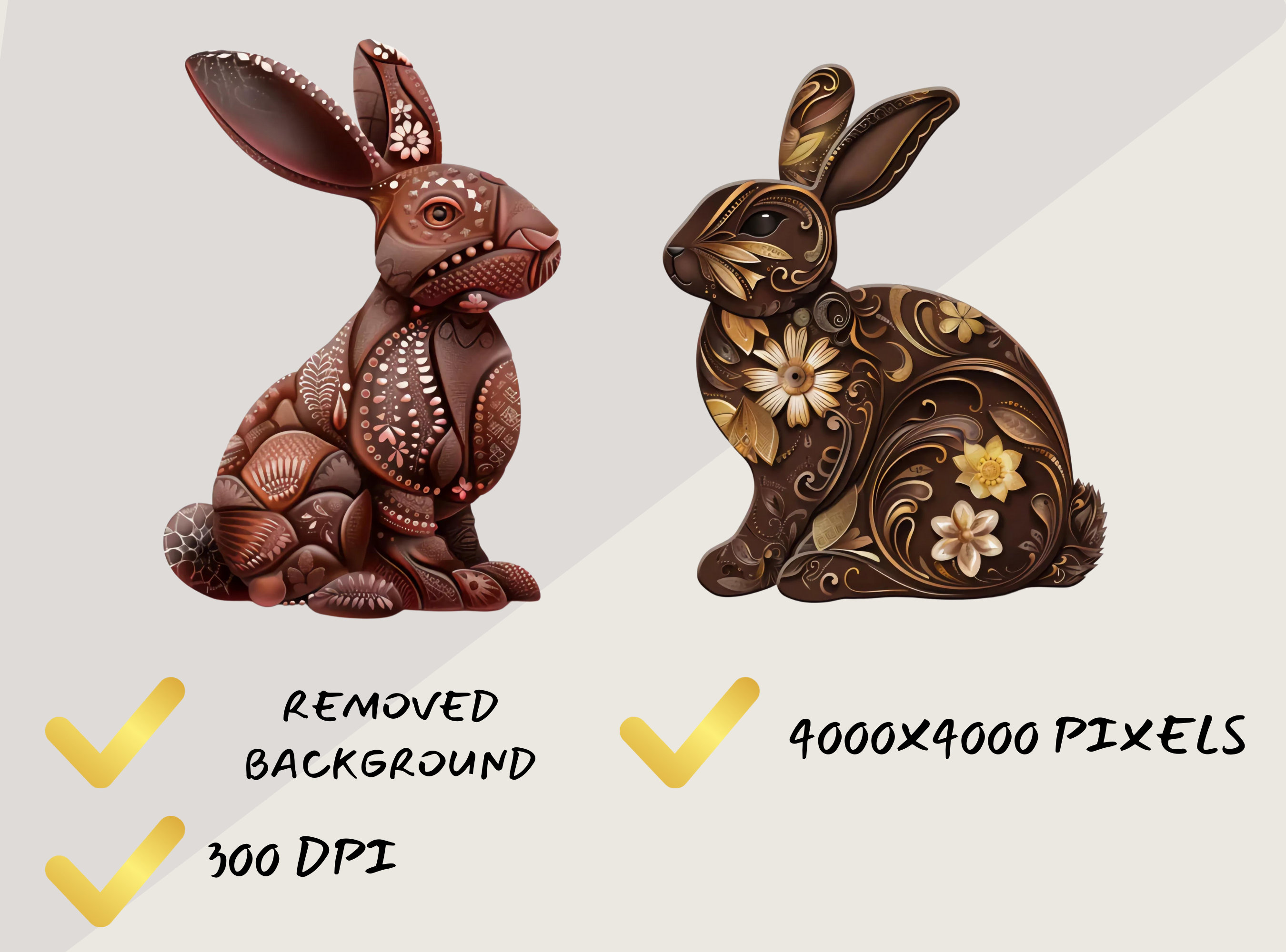 Easter Chocolate Clipart, Easter Treats, Chocolate Bunny Clipart ...