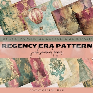 Regency Era Mega Bundle, Regency Era Junk Journal Pages, Regency Junk ...