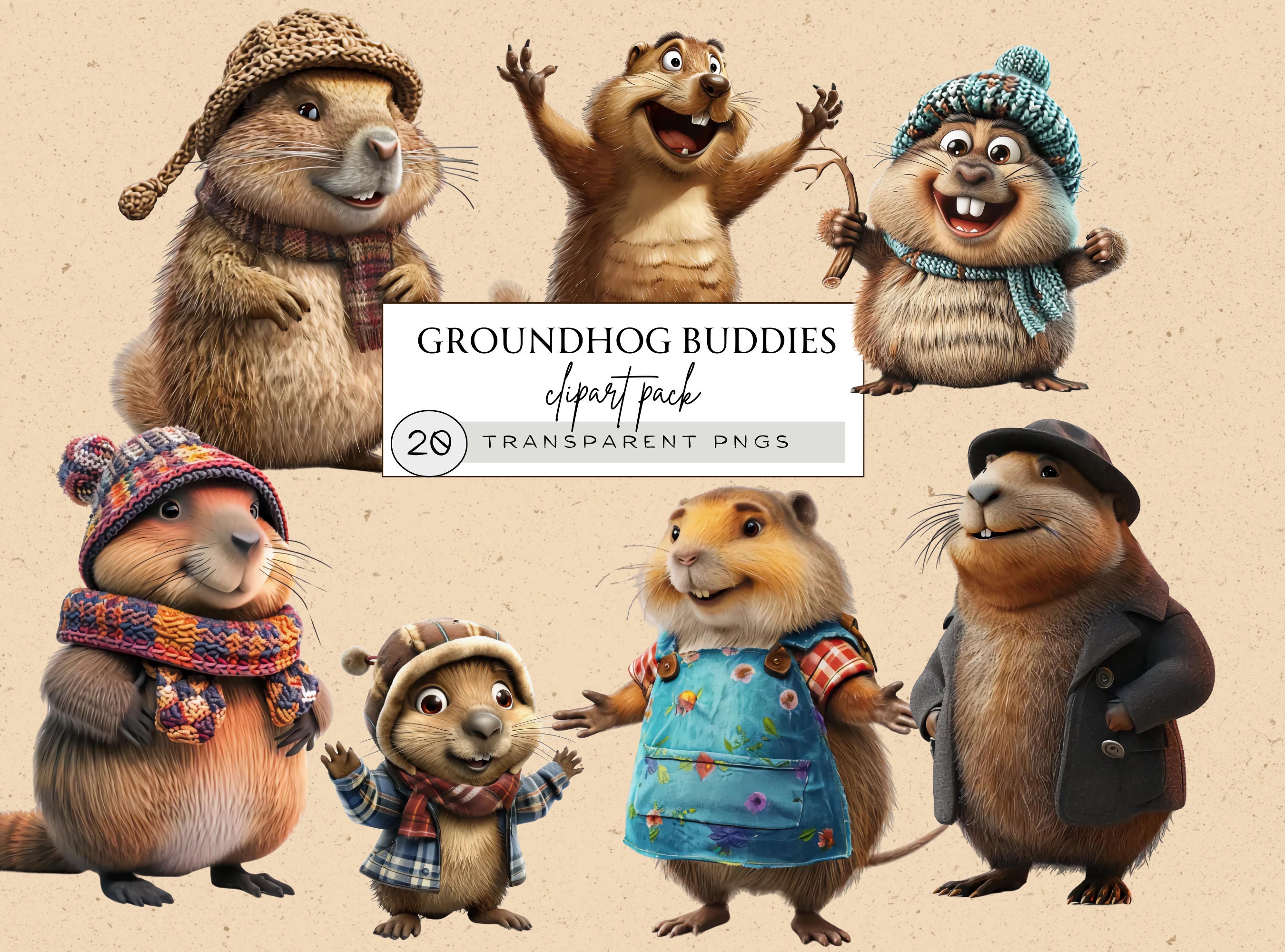 Groundhog Clipart, Groundhog Day Clipart, Groundhog Day Png, Groundhog ...