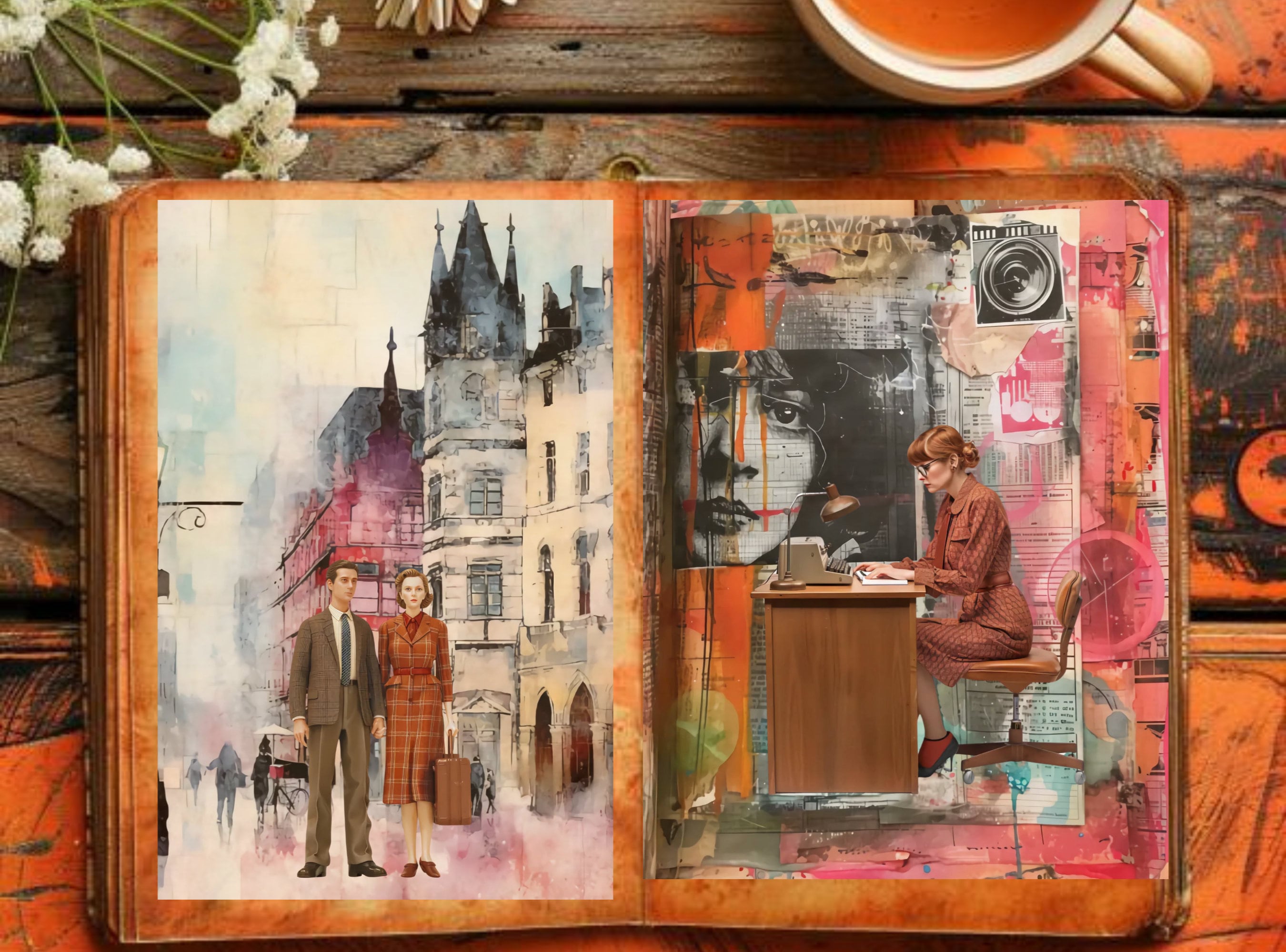 1980s Junk Journal Pages, Retro Junk Journal, Digital Paper, 80s Junk ...