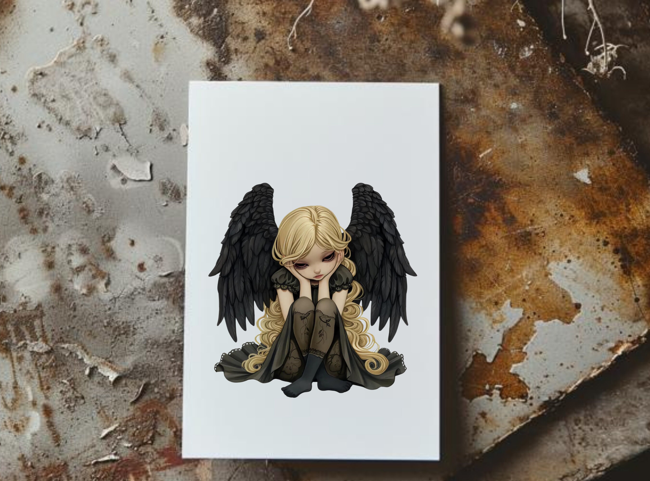 Angel Clipart Black and White. Fallen Angel Clipart, Angel Girl Png ...