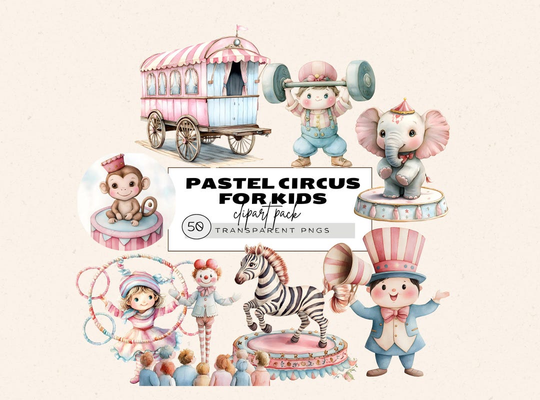 Pastel Circus Clipart, Pink Circus, Circus Crew Png, Circus Theme Tent ...