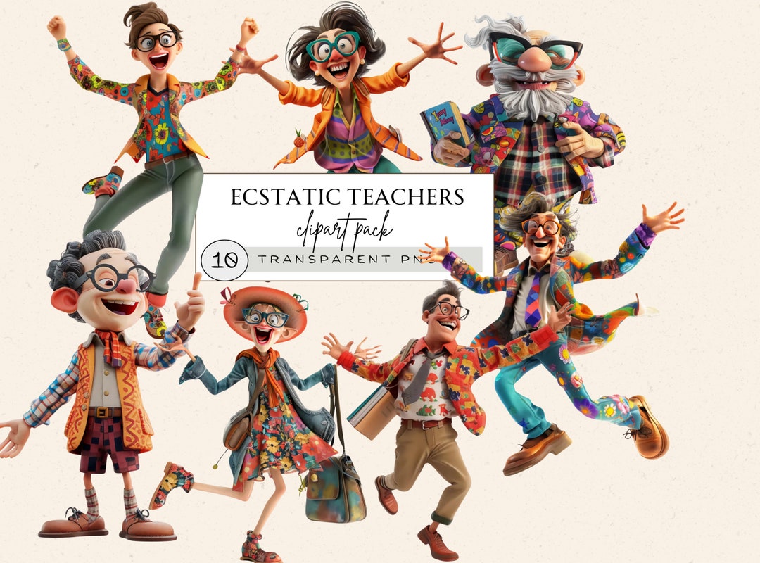 Clipart Whimsical Girl, Crazy Teacher Png, Crazy Teachers Clipart ...