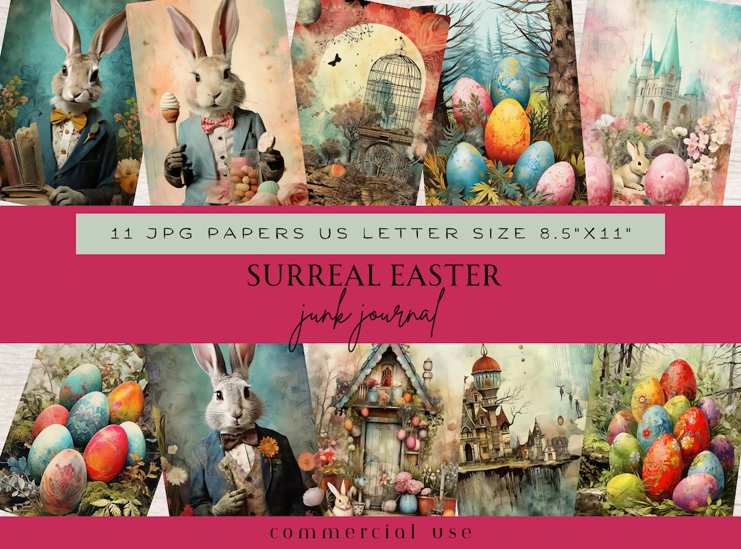 Easter Scrapbook DIY Pages, Easter Eggs Pastel Junk Journal, Easter ...