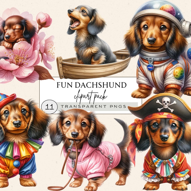 Dachshund Furry Art - Etsy