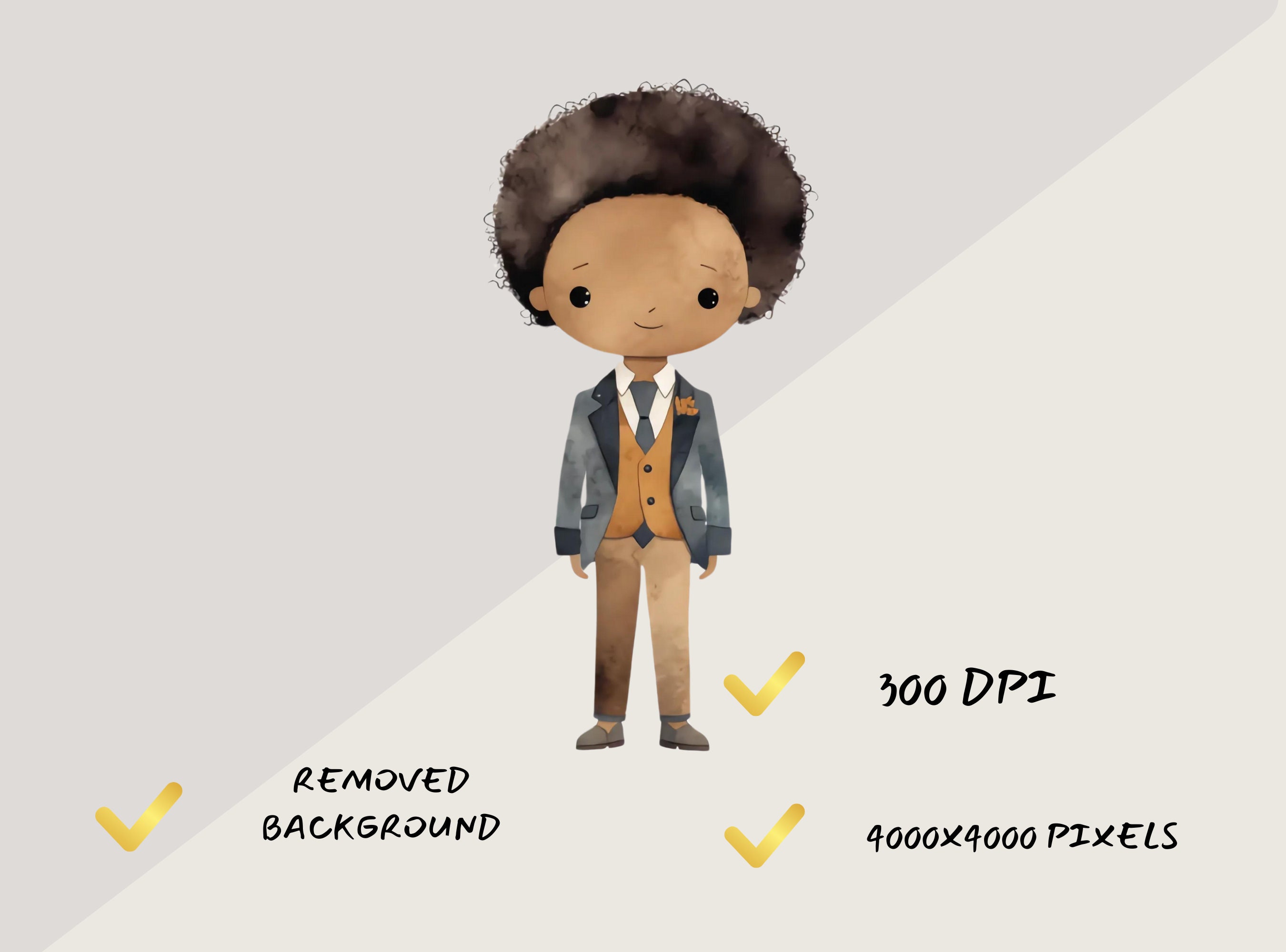 Boho Doodle Clipart, Boho Baby Watercolor Clipart, Nursery Animal Clip ...