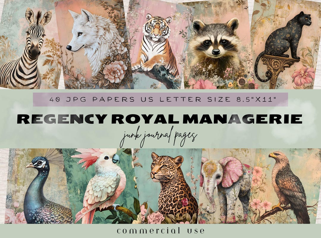 Regency Era Junk Journal Pages, Junk Journal Kit Regency, Regency Era ...