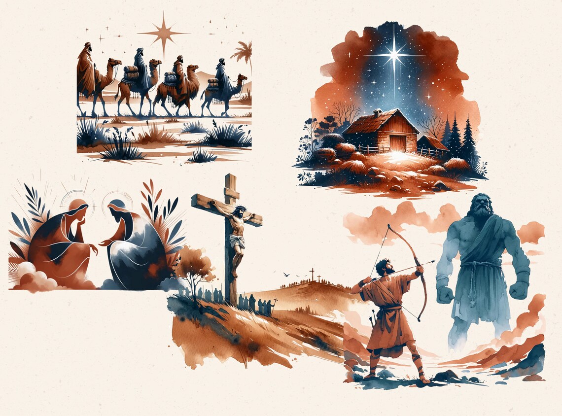 Nativity Story Clipart, Cute Nativity Scene Clipart, Nativity Scene ...