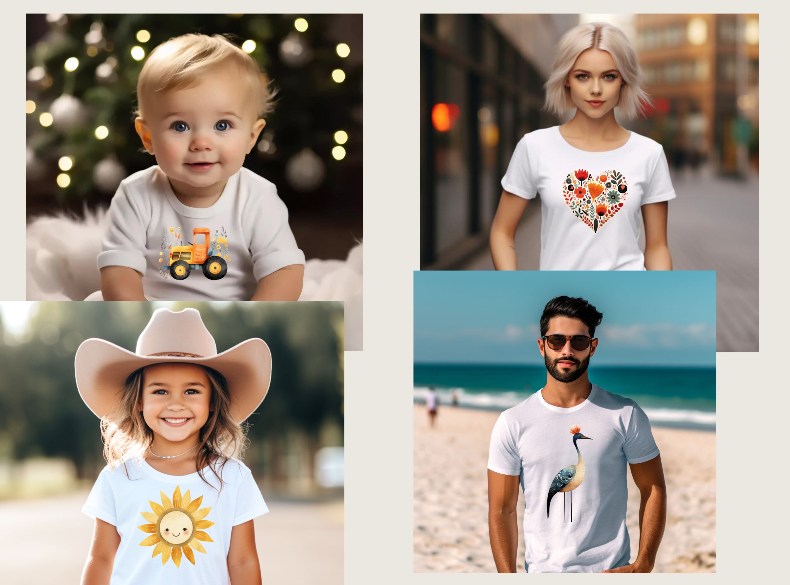 Boho Doodle Clipart, Boho Baby Watercolor Clipart, Nursery Animal Clip ...