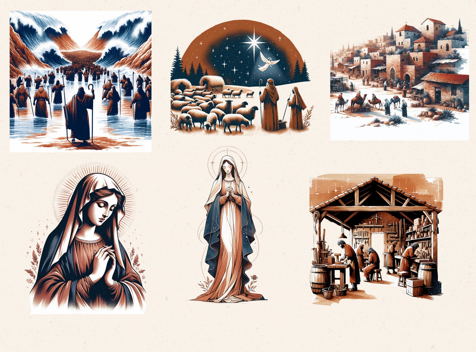 Nativity Story Clipart, Cute Nativity Scene Clipart, Nativity Scene ...
