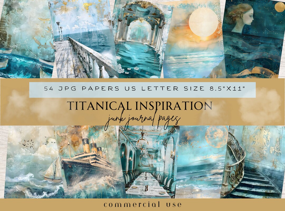 Ocean Themed Junk Journal, Ocean Printables for Junk Journal, Beach ...