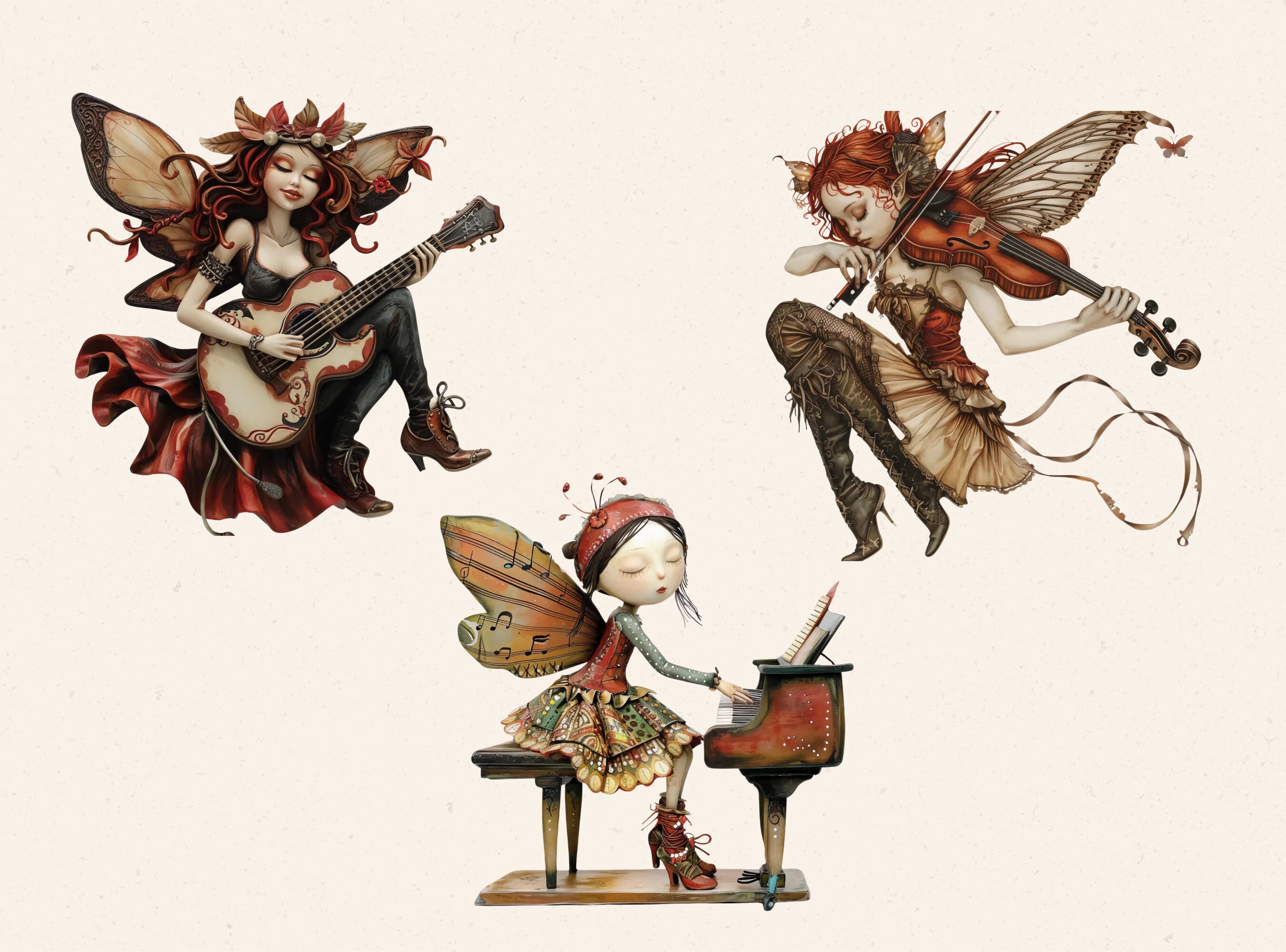 Rock Star Clipart, Rock Fairies Clipart, Rock Band Clipart, Musical ...