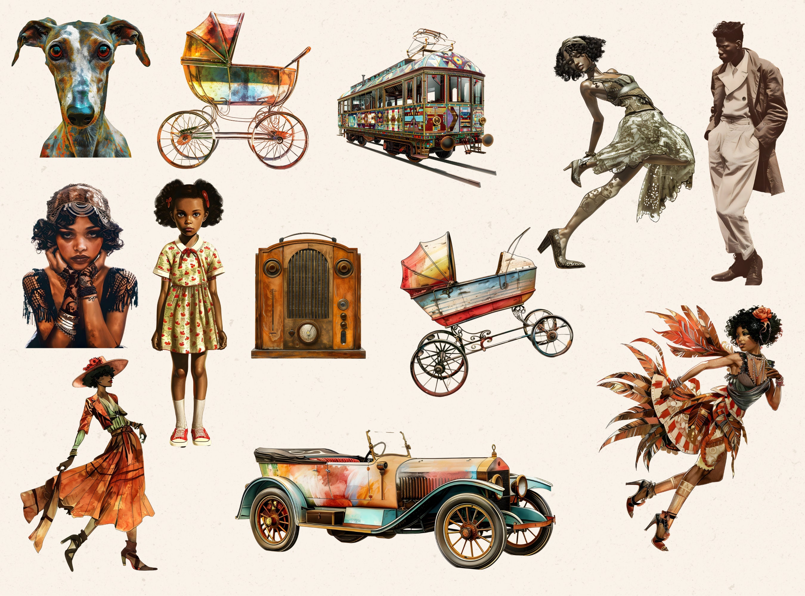 Roaring 20s Clipart, Roaring 20s Png, Surreal Jazz Age, 1920s Clipart ...