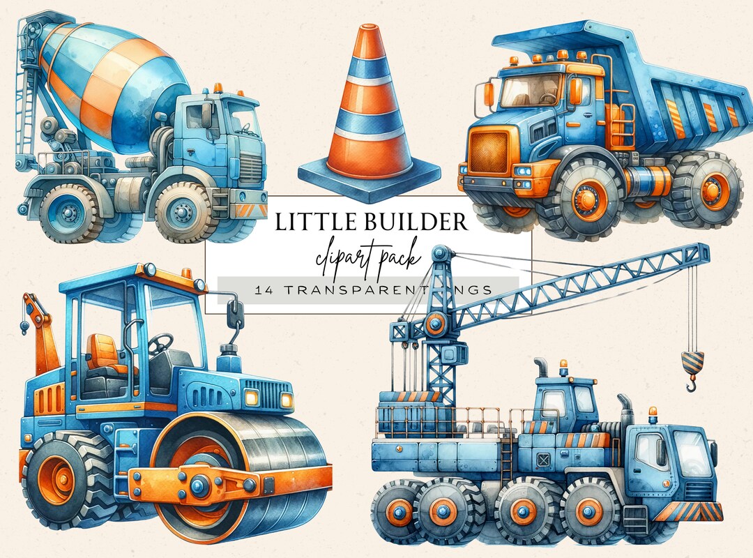 Construction Site Png, Construction Clipart Bundle, Construction ...