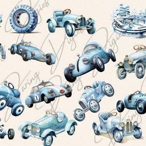 Retro Race Car Clipart, Race Car Birthday Clipart, Racing Cars Clipart ...