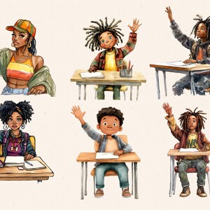 Clipart Bundle Teenager,teenage Girl Clipart,high School Teenagers at ...