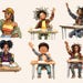 Clipart Bundle Teenager,teenage Girl Clipart,high School Teenagers at ...
