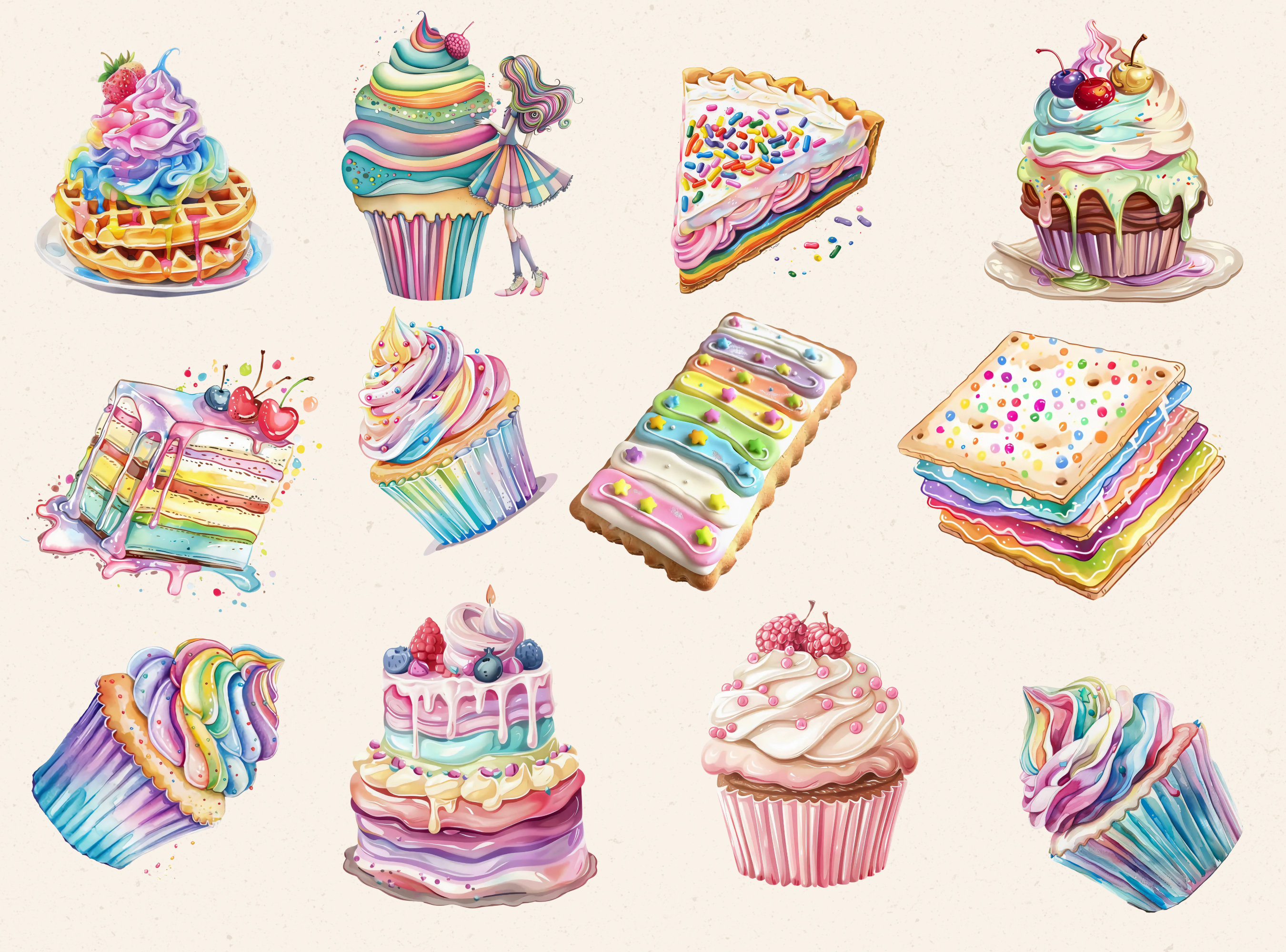 Land of the Sweets Clipart, Pastel Sweets Png, Pastel Sweets Clipart ...
