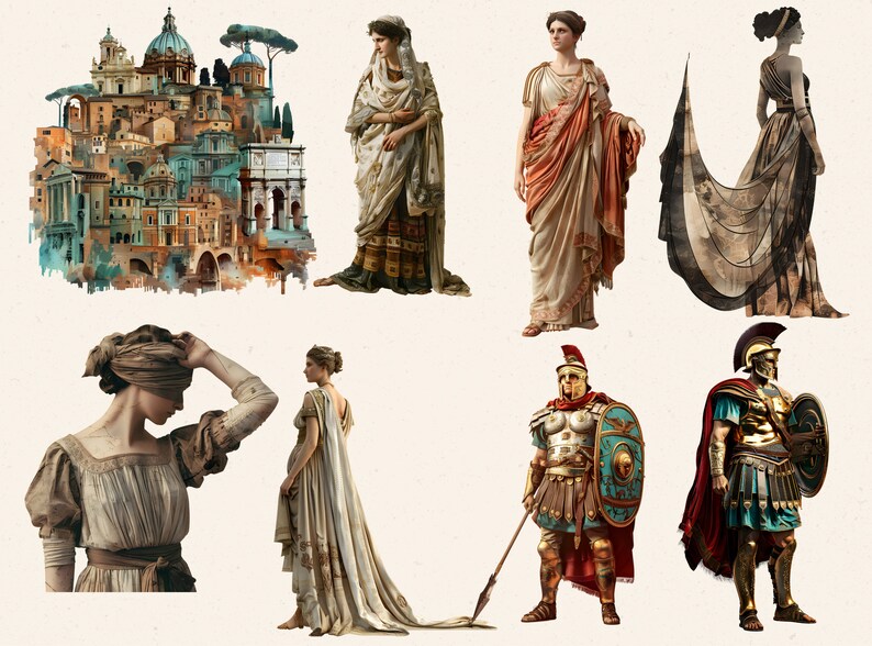 Roman Empire Clipart, Ancient Rome Clipart, Surreal Clipart, Roman ...