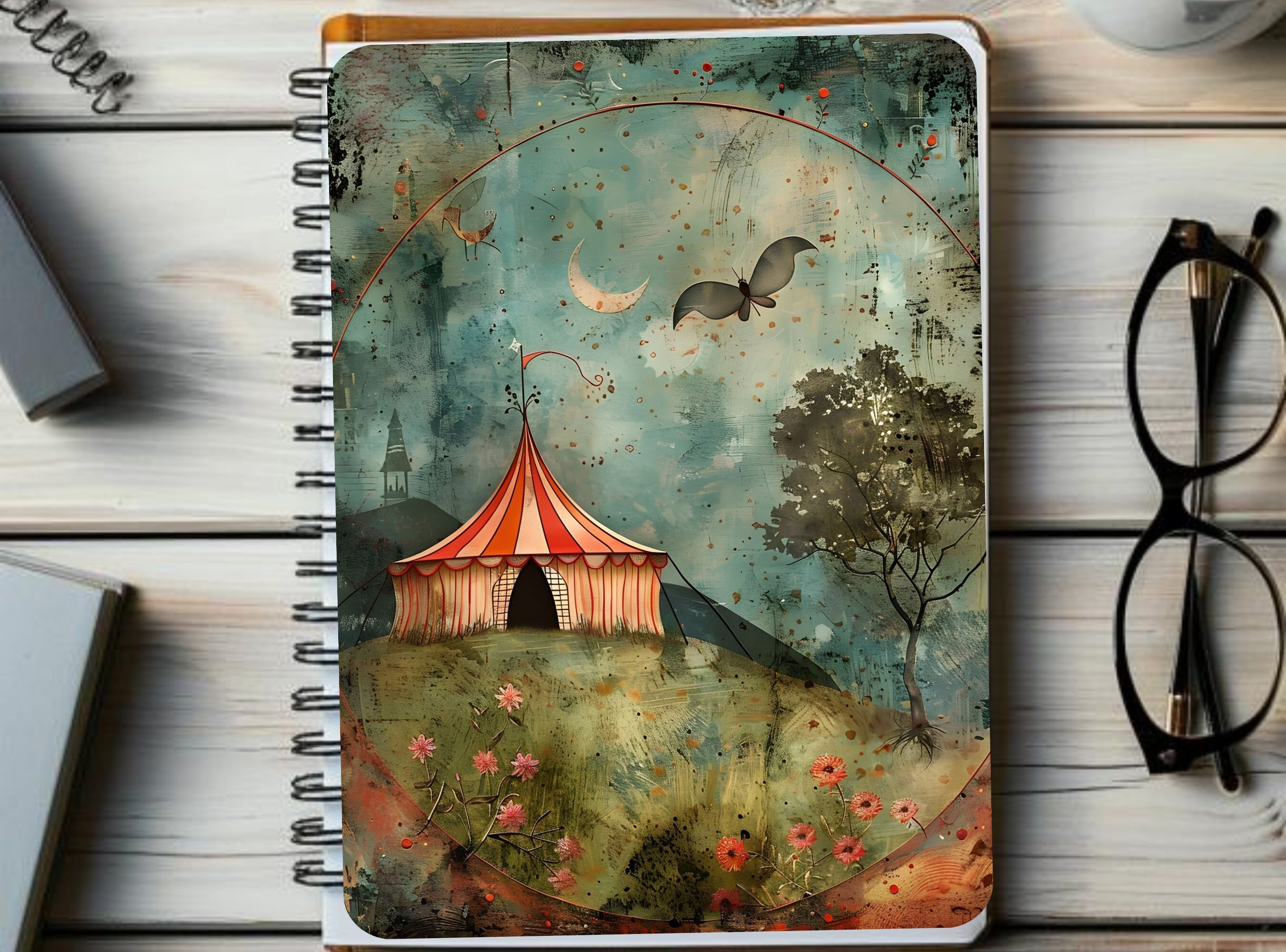 Circus Junk Journal, Circus Pages, Circus Digital Paper, Circus Digital ...
