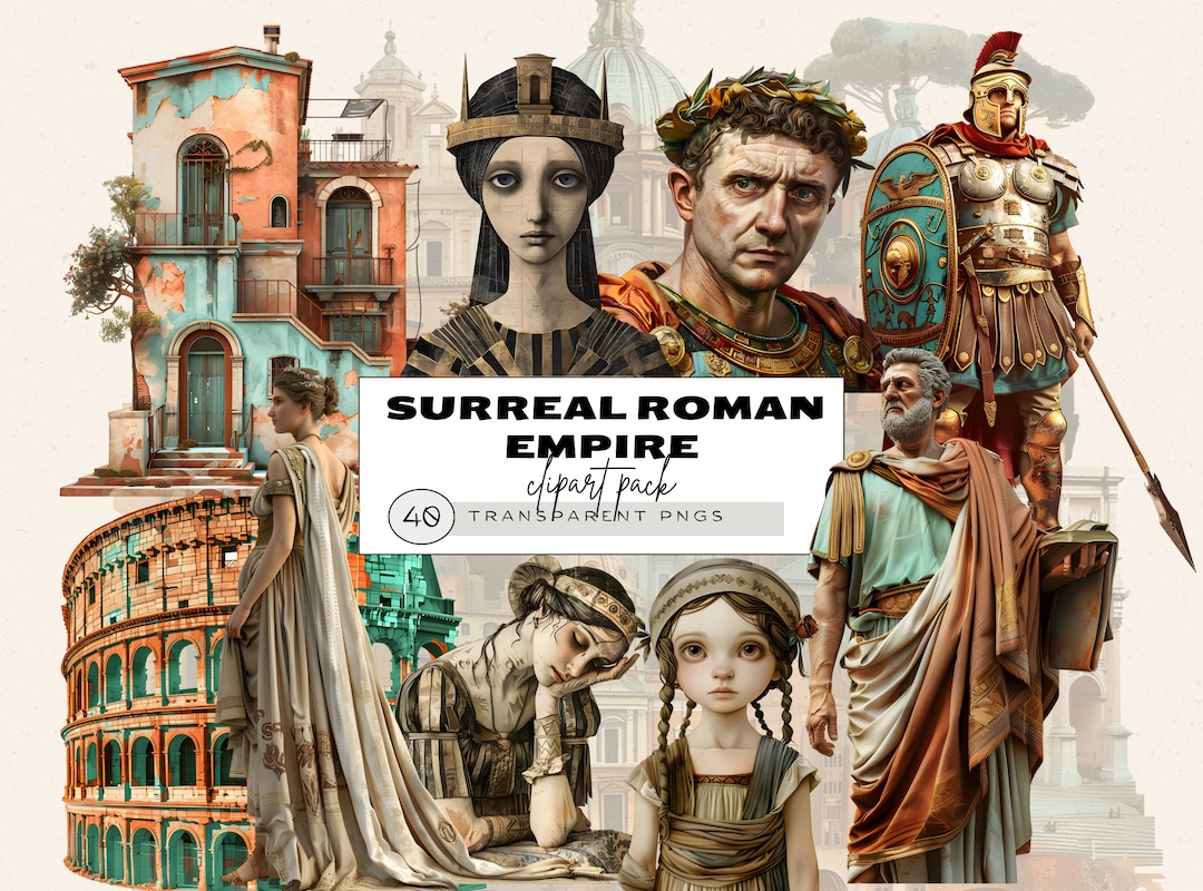 Roman Empire Clipart, Ancient Rome Clipart, Surreal Clipart, Roman ...