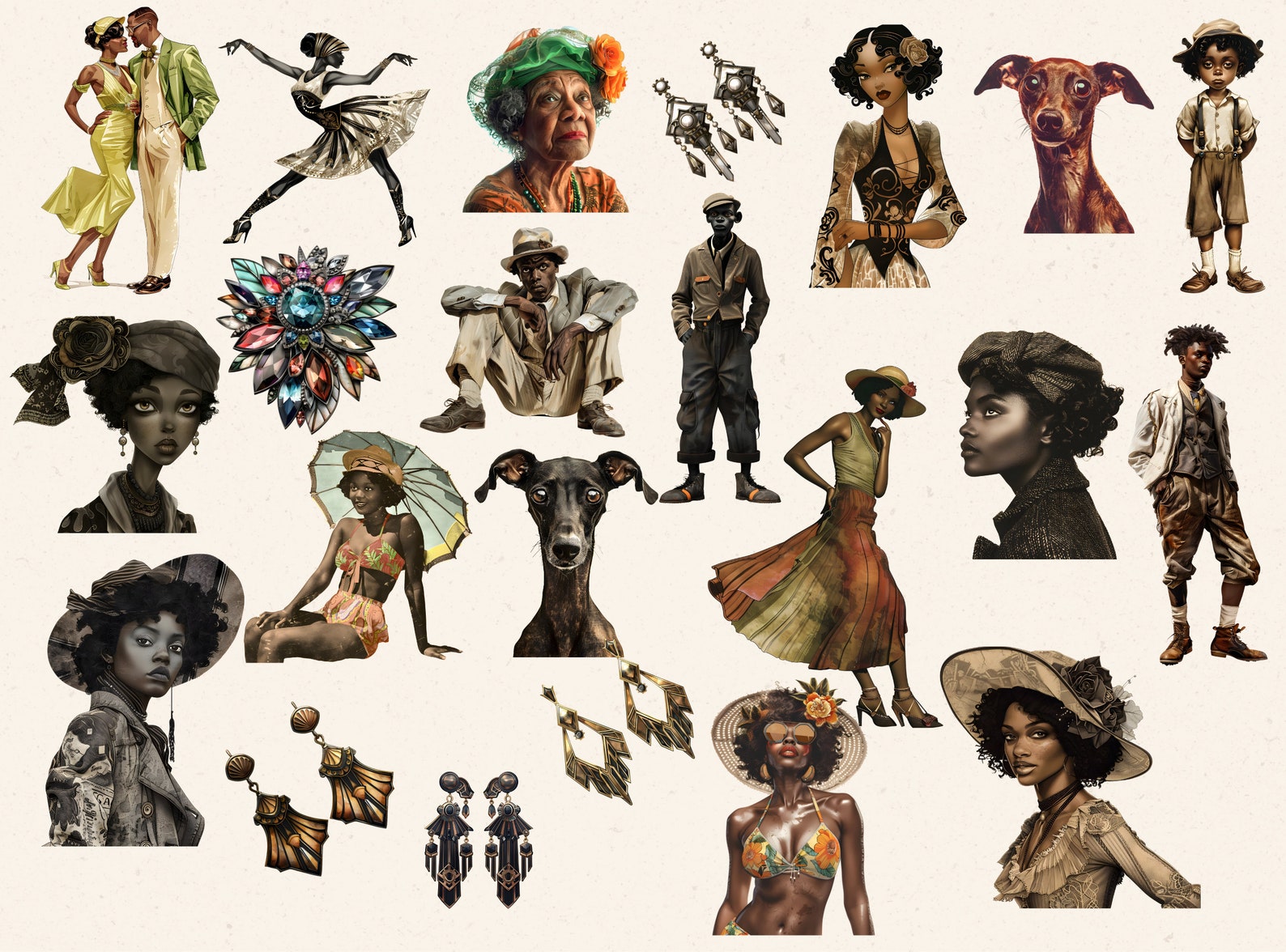 Roaring 20s Clipart, Roaring 20s Png, Surreal Jazz Age, 1920s Clipart ...