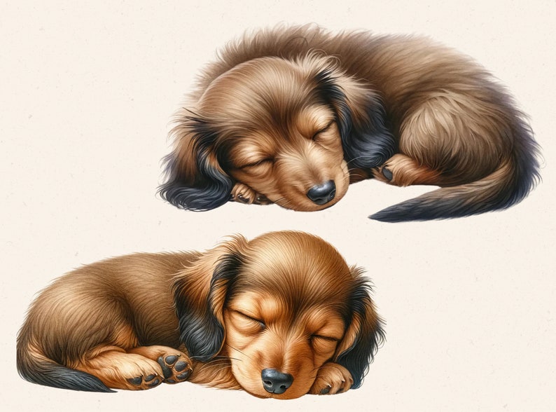 Long Haired Dachshund Png, Funny Dachshund Clipart, Weiner Dog Clipart ...
