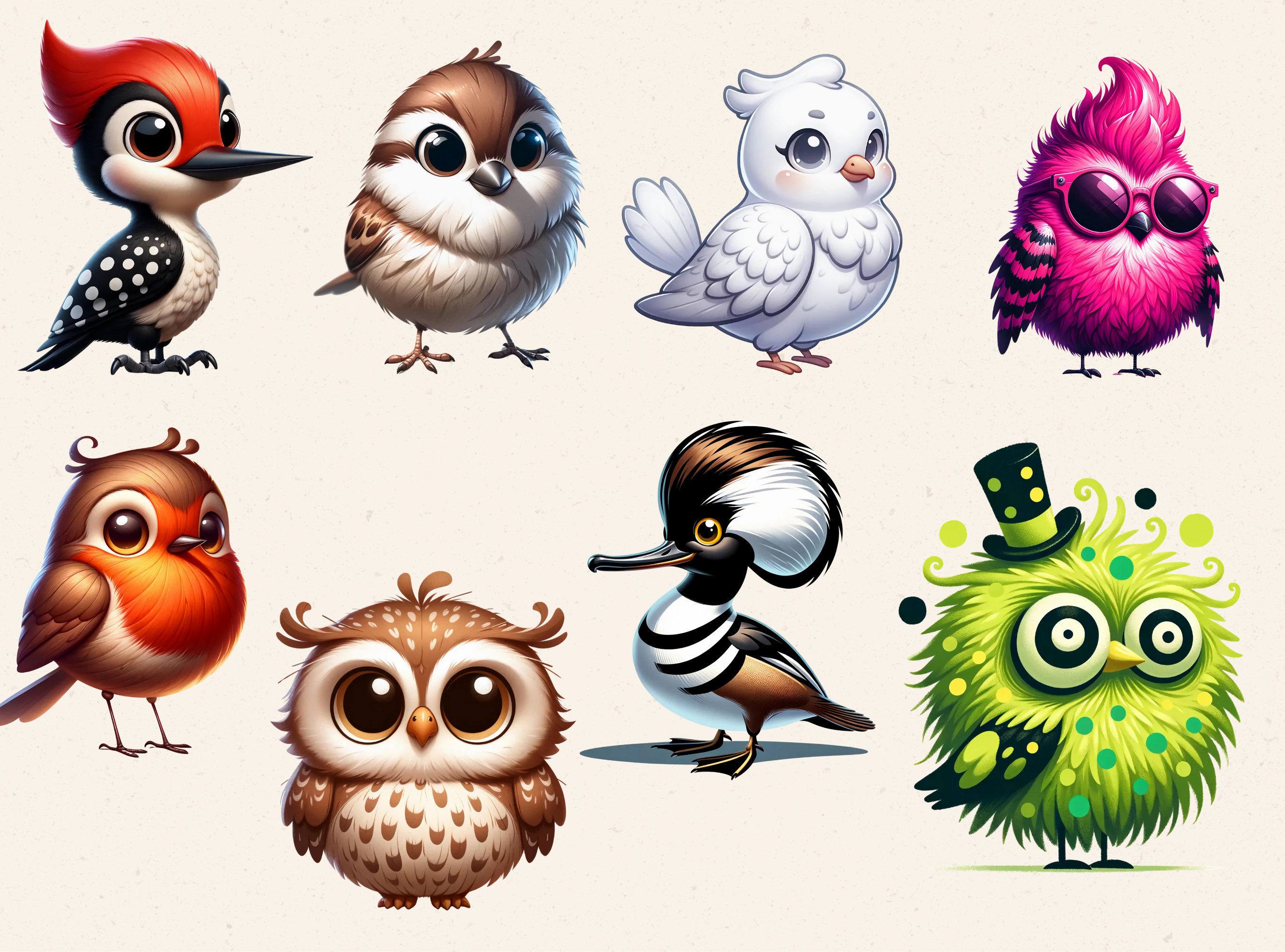 Whimsical Bird Png, Bird Gang Png, Funny Bird Clipart, Funny Birds Png ...