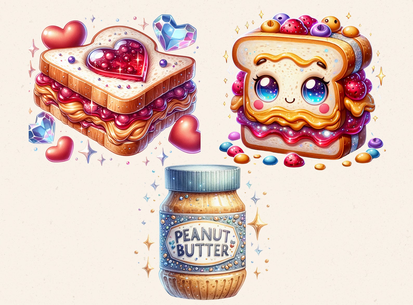 Peanut Butter Jelly Clipart, Peanut Butter Jelly Png, Peanut Butter and ...