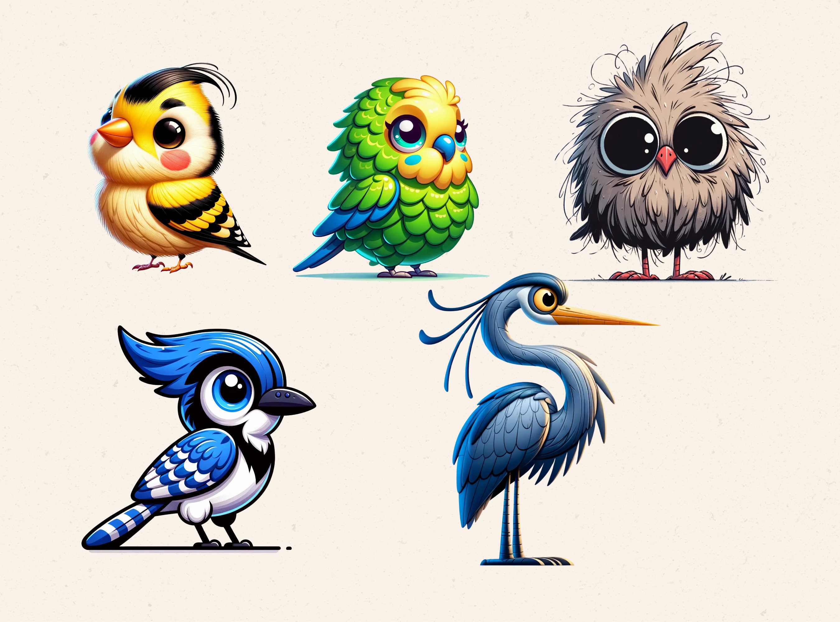 Whimsical Bird Png, Bird Gang Png, Funny Bird Clipart, Funny Birds Png ...