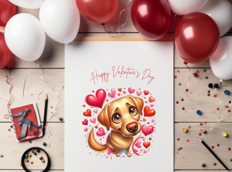 Valentines Puppies Clipart, Dog Breeds Clipart, Valentine Dog Breeds ...