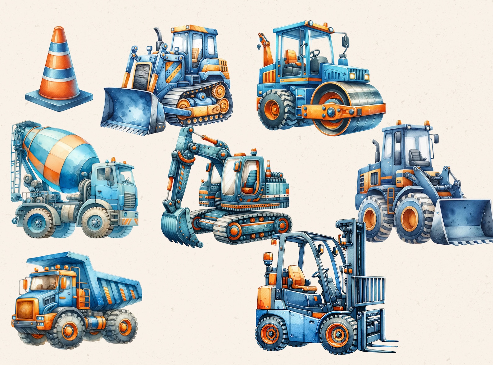 Construction Site Png, Construction Clipart Bundle, Construction ...