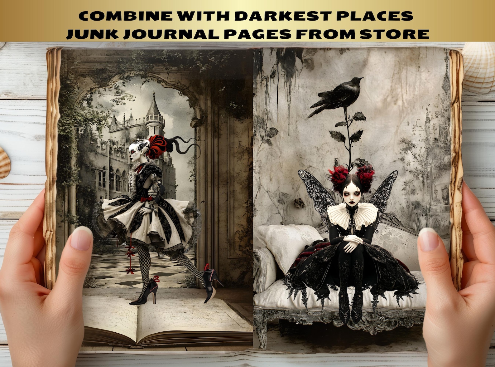 Peculiar People Clipart, Quirky People Clipart, Gothic Doll Clipart ...