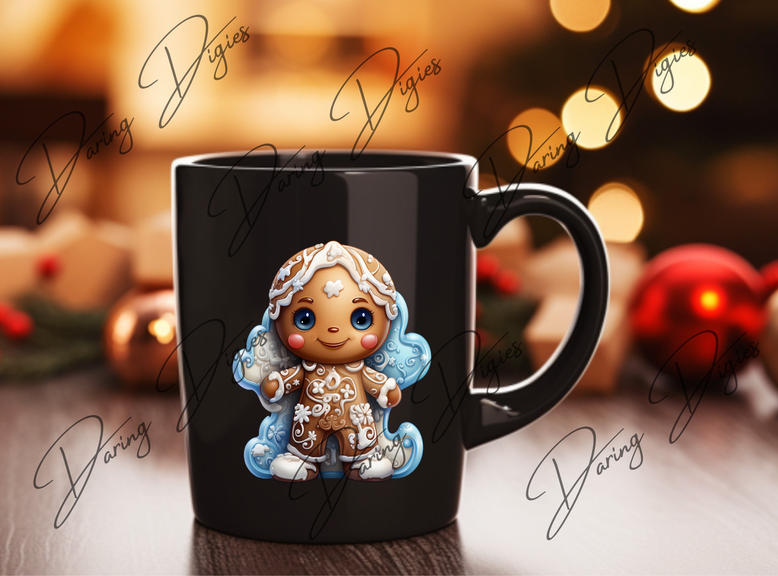 Printable Gingerbread Man Clipart, Limited Edition of Cool Icy Punk ...