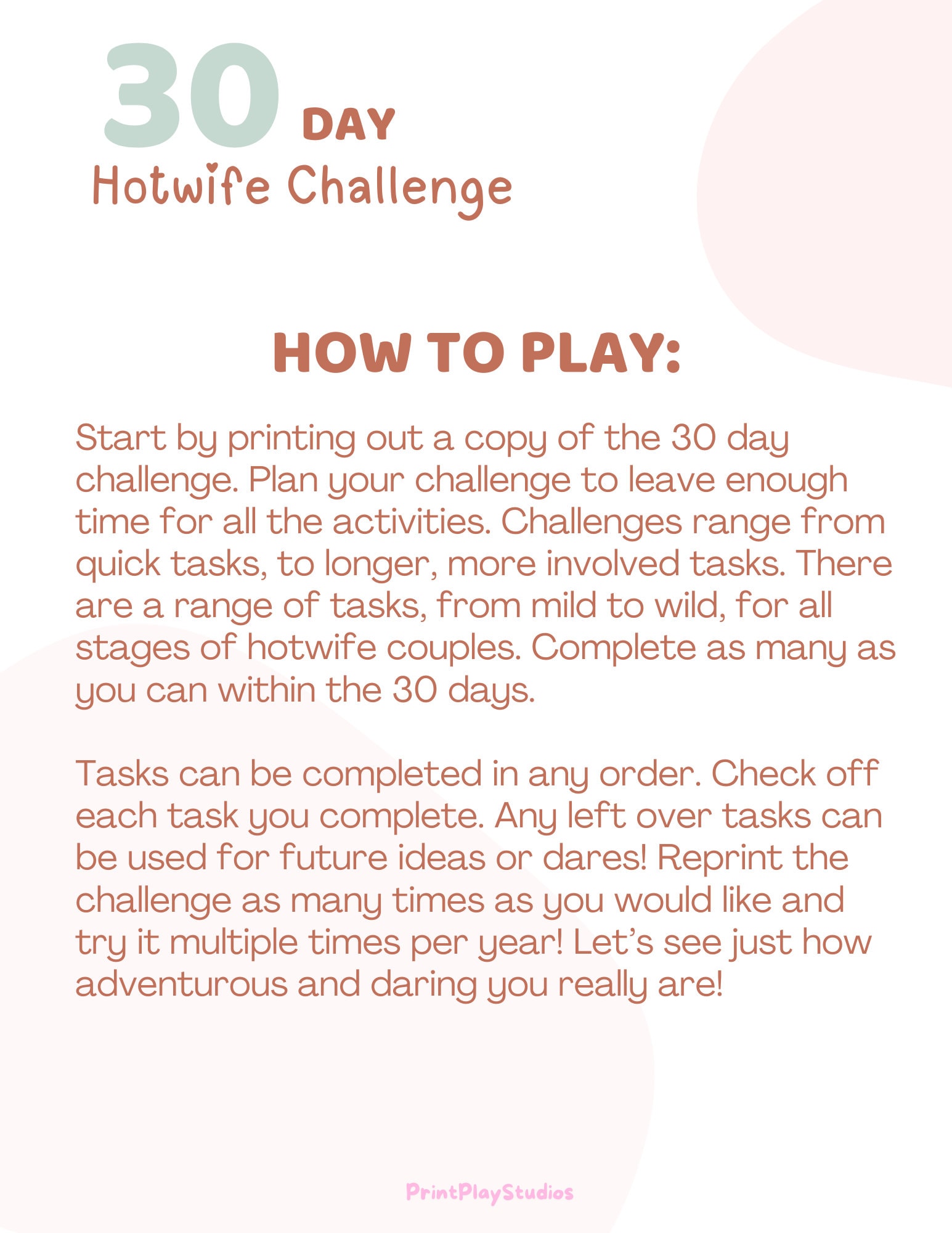 Hotwife 30 Day Challenge | 30 Hotwife Dares | Vixen | Couple Swinger ...