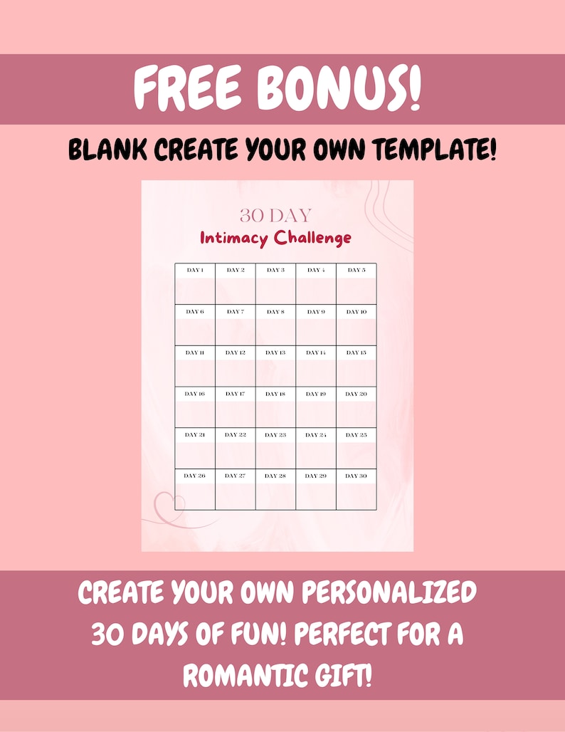 Intimacy 30 Day Challenge, Relationship Challenge Builder for Couples ...